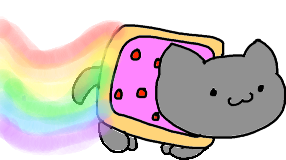 Nyan Cat - Cartoon Clipart - Large Size Png Image - PikPng