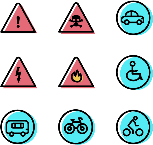 Traffic Signs Collection - Triangle Clipart - Large Size Png Image - PikPng