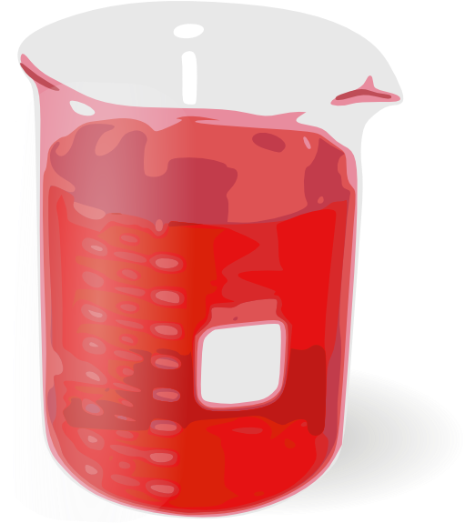 Small - Beaker With Red Liquid Clipart - Large Size Png Image - PikPng