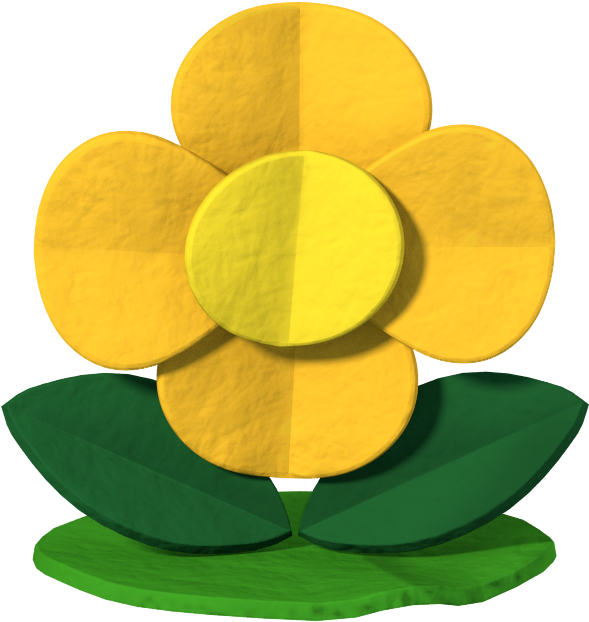 Image Paper Mario Flower - Paper Mario: Color Splash Clipart - Large ...