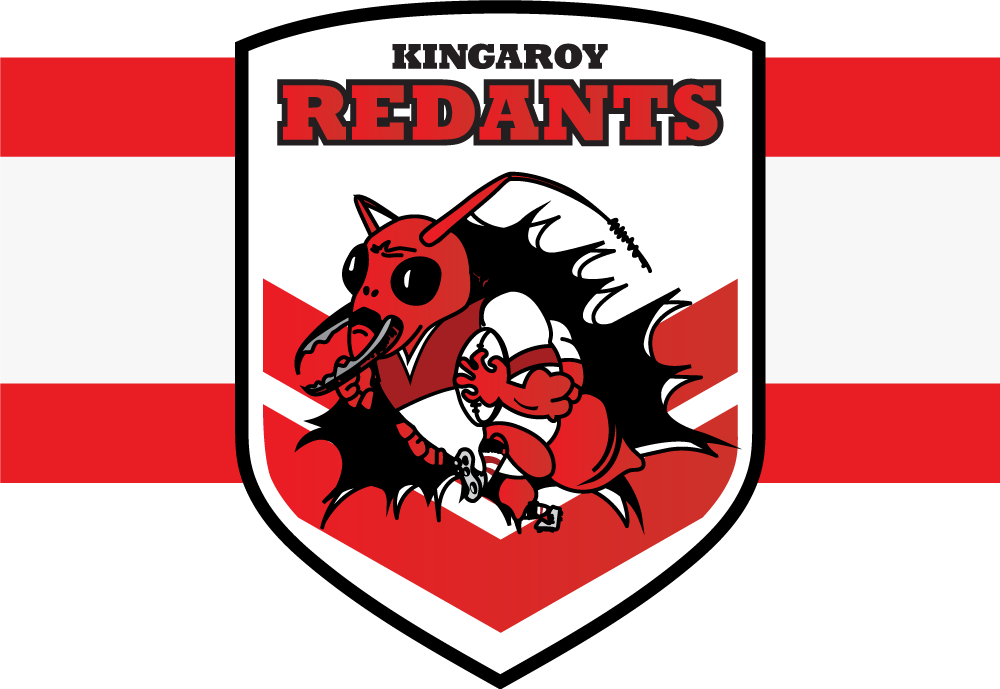 Kingaroy Red Ants Logo Banner - Logo Red Ant Football Clipart - Large ...