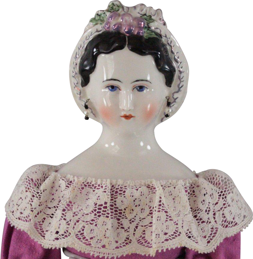 Grape Lady China Head Doll By Emma Clear Scarce Model - Figurine ...
