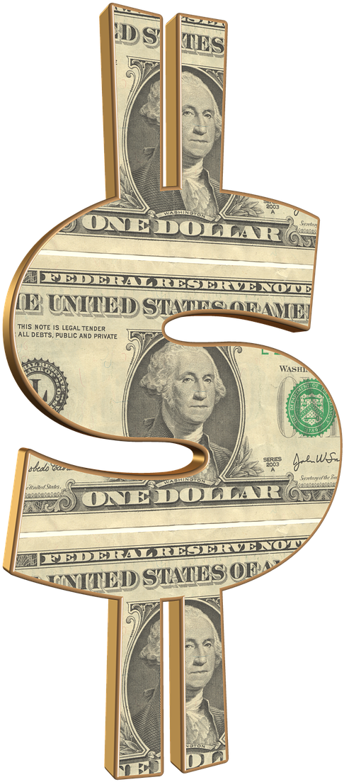 Dollar Characters Us-dollar - Dollar Bill Clipart - Large Size Png ...