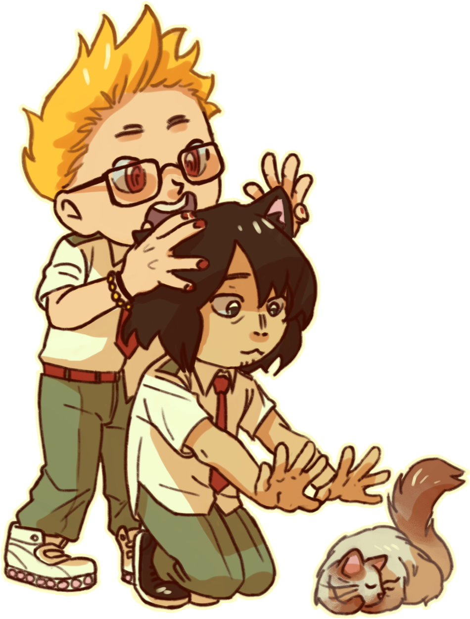 Aizawa's Secondary Quirk Cat Localisation - Cartoon Clipart - Large ...