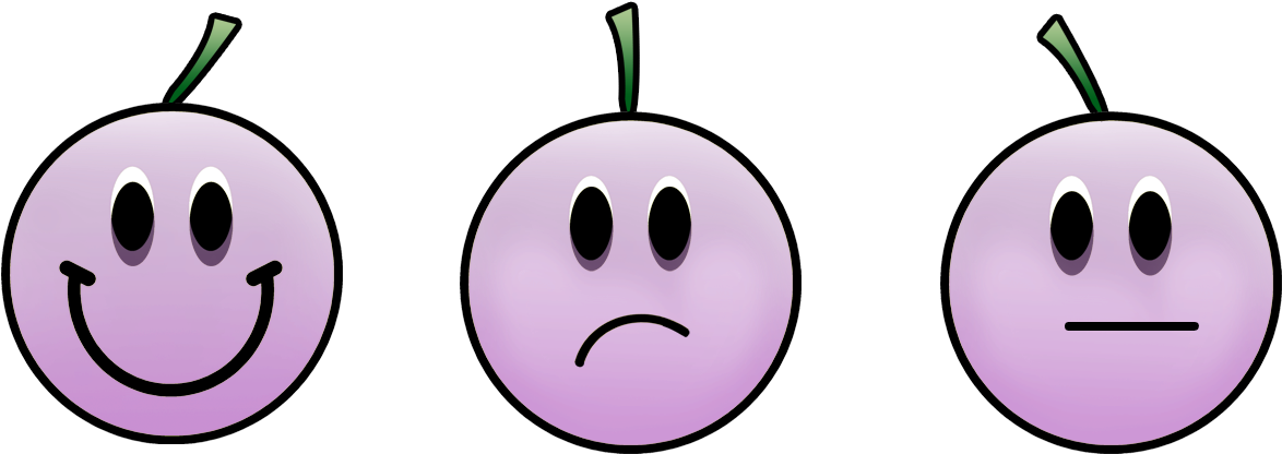 Grape Smiley Faces - Smiley Clipart - Large Size Png Image - PikPng