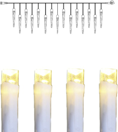 Download Icicles Lights Png - Candle Clipart Png Download - PikPng