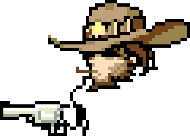 Mccree - Overwatch Mccree Pixel Spray Clipart - Large Size Png Image ...