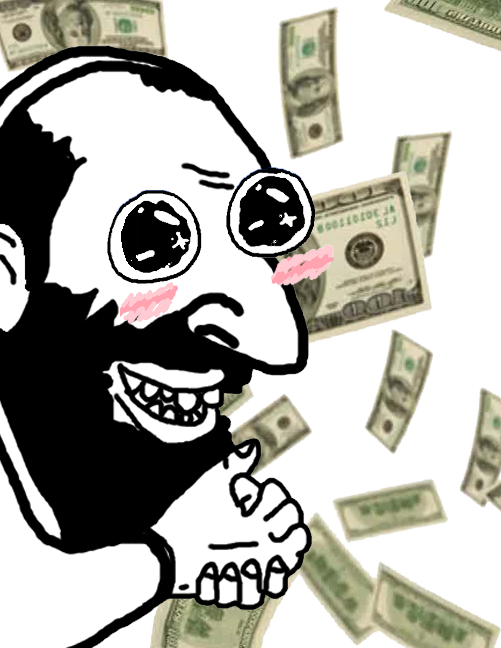 Post - Happy Merchant Money Clipart - Large Size Png Image - PikPng