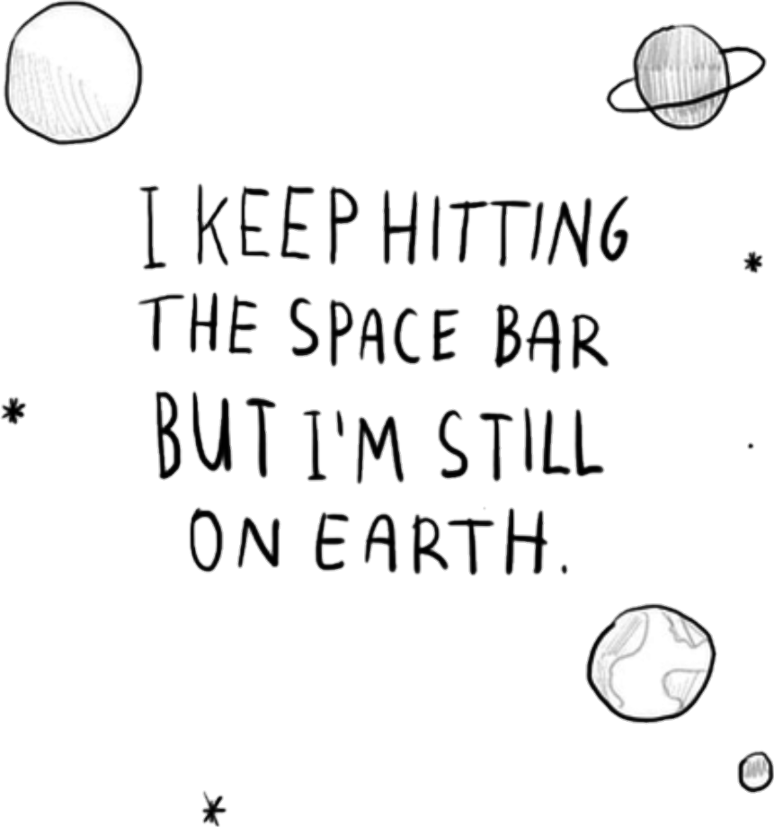 Download Tumblr Sticker By - Space Quotes Clipart Png Download - PikPng
