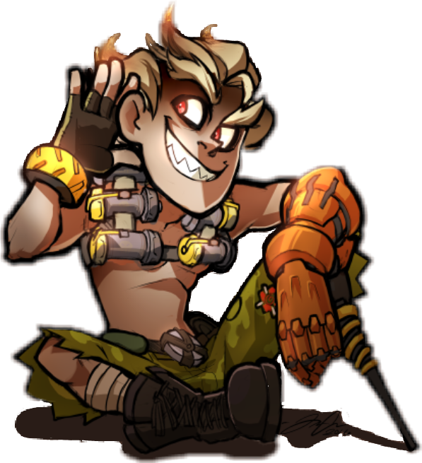 Junkrat Sticker - Overwatch Junkrat Cool Fanart Clipart - Large Size ...