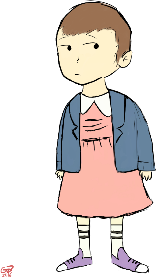 Eleven Stranger Things Cartoon Png Clipart - Large Size Png Image - PikPng