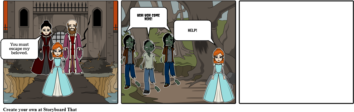 Escape The Zombies - Cartoon Clipart - Large Size Png Image - PikPng