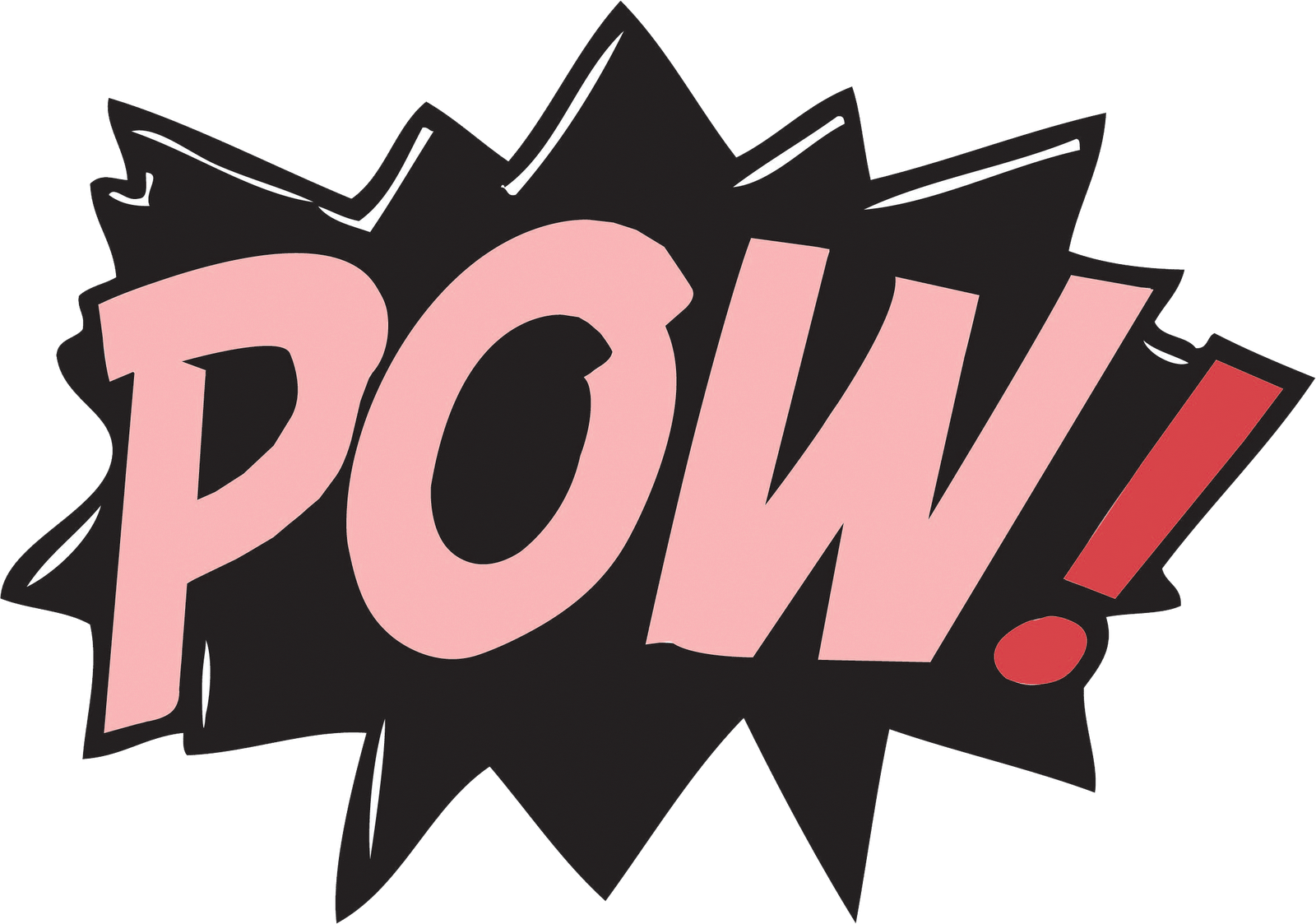 Pow Png - Pink Pow Png Clipart - Large Size Png Image - PikPng