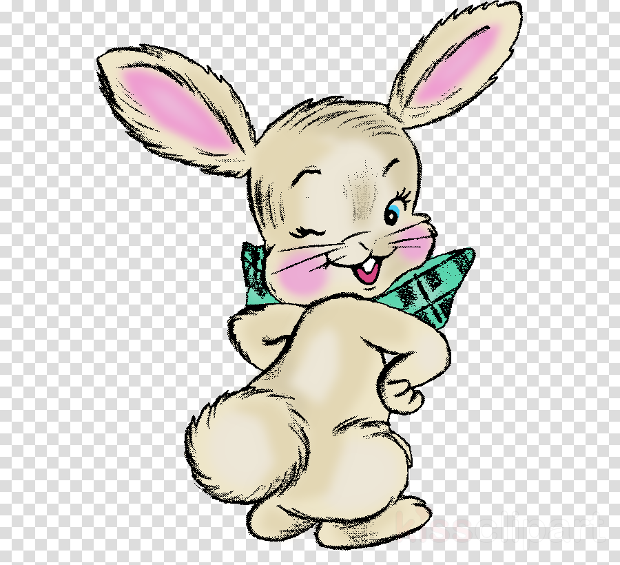 Rabbit Png Image Clipart - Vintage Easter Bunny Transparent Background ...