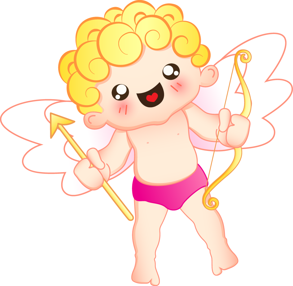 Free Cupid Clipart - Cute Pictures Of Cupid - Png Download - Large Size ...