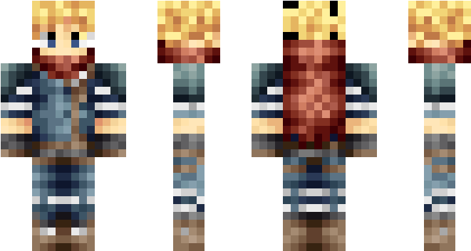 Skin De Minecraft Cloud Strife Clipart - Large Size Png Image - PikPng