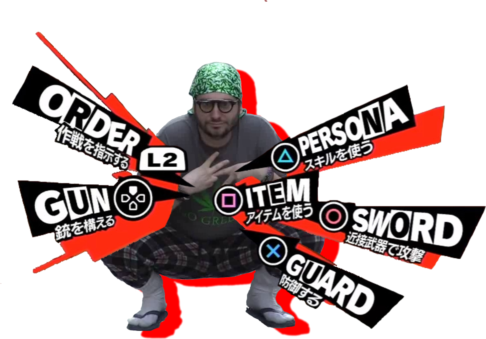 Persona 5 Battle Menu Parodies - Persona 5 Combat Menu Clipart - Large ...