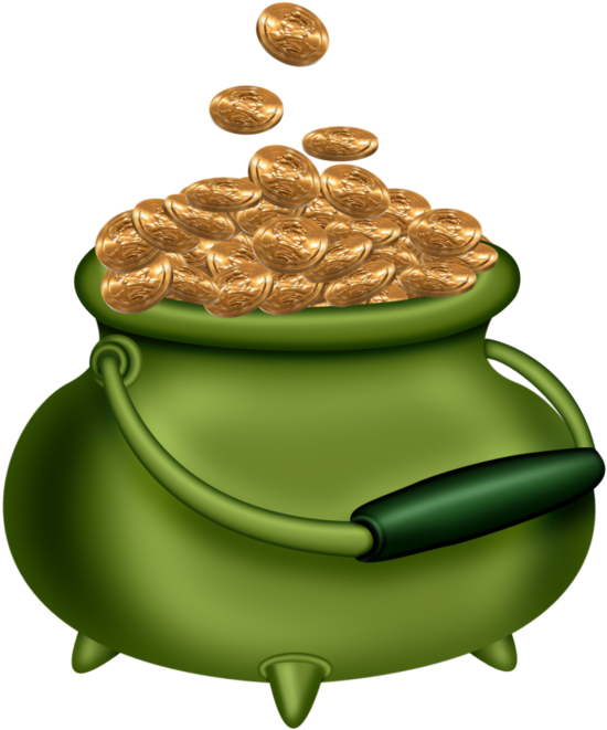 St Patricks Day Clipart, Pot Of Gold, - St Patricks Day Png Transparent ...