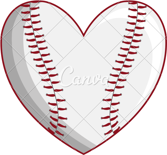 Heart Baseball Png Heart Clipart Large Size Png Image Pikpng