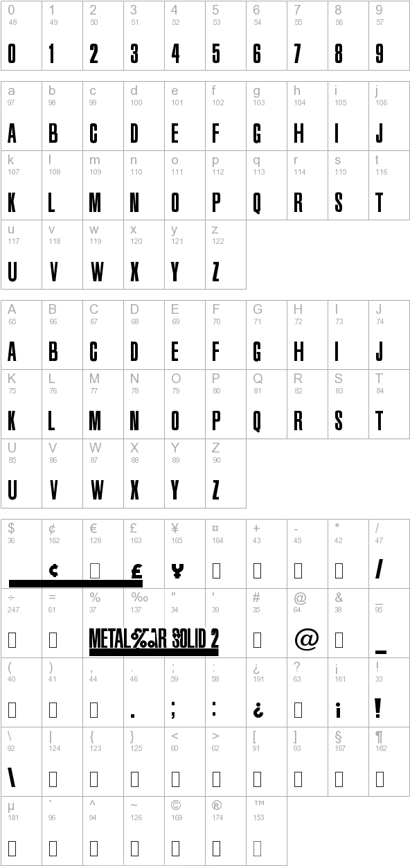 Metal Gear Solid - Metal Gear Solid 4 Font Clipart - Large Size Png ...