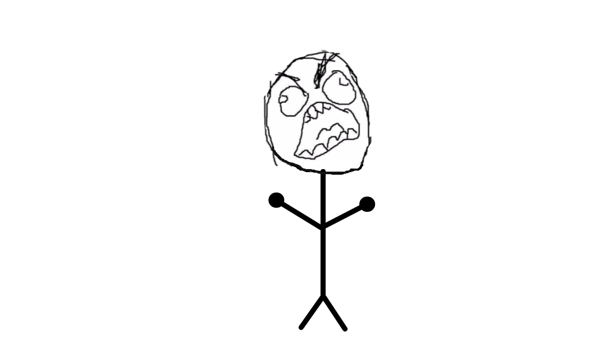 Angry Le Me Face - Rage Clipart - Large Size Png Image - PikPng