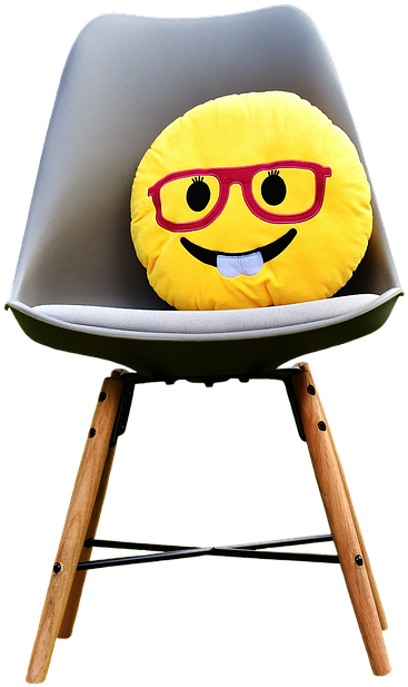 Smiley, Funny, Cheerful, Colorful, Emoticon, Laugh - Chair Clipart ...