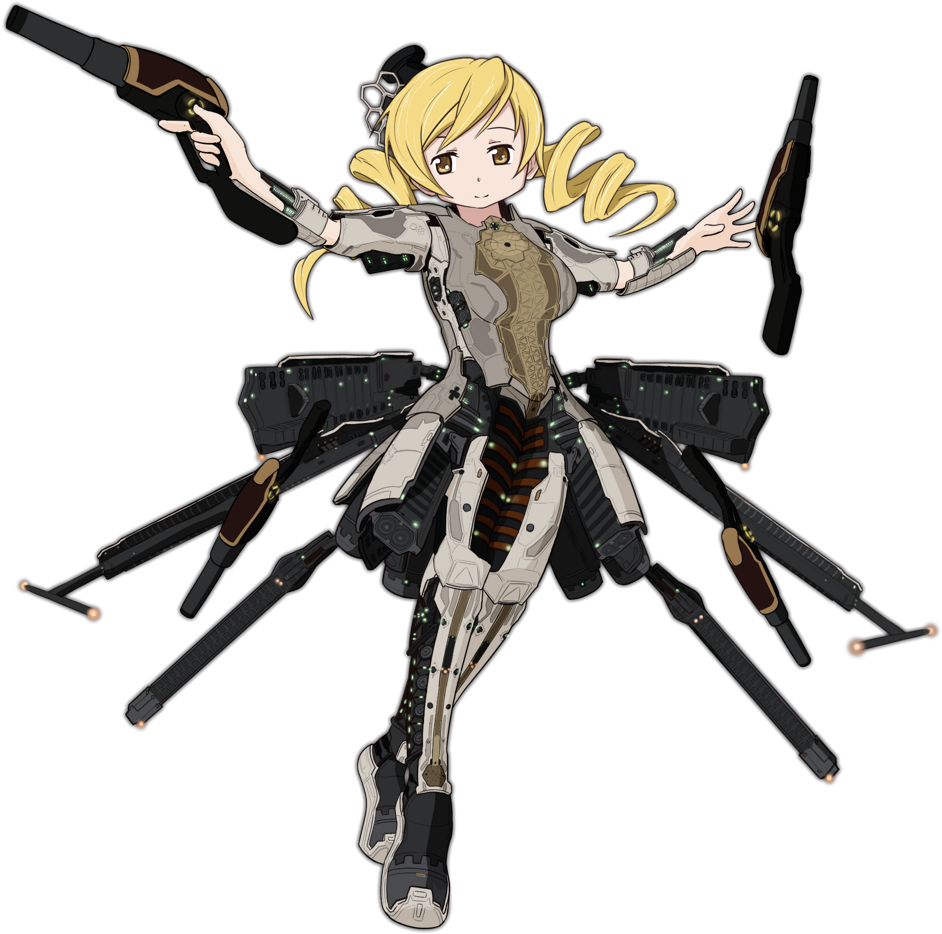 Mami Tomoe Guns Clipart - Large Size Png Image - PikPng