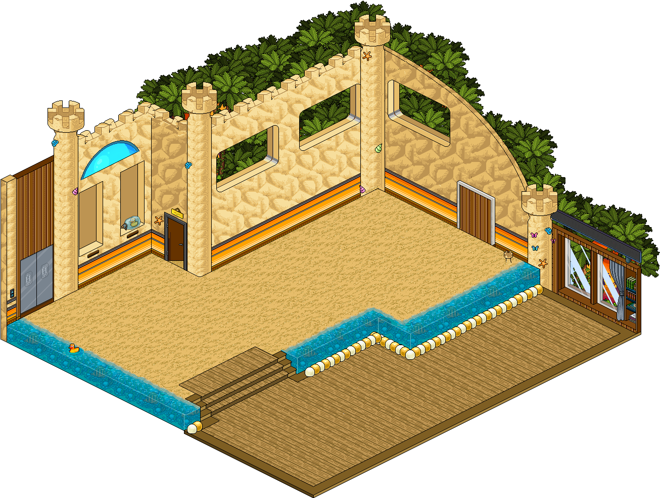 Rp Rooms Habbo Background Clipart - Large Size Png Image - PikPng