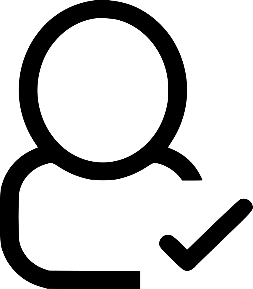 Png File - Verify User Icon Clipart - Large Size Png Image - PikPng