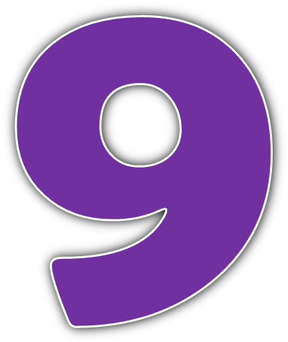 9 Letter Png Images - Circle Clipart - Large Size Png Image - PikPng