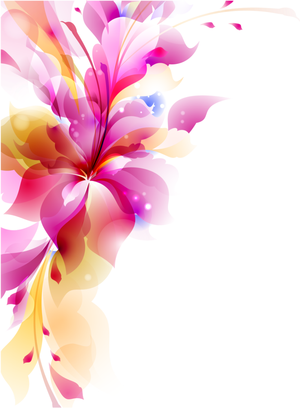 Png Flowers Vectors - Colorful Flower Vector Png Clipart - Large Size ...