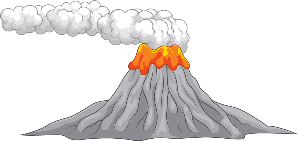 Stratovolcano Clipart - Large Size Png Image - PikPng
