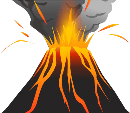 Volcano Emoji Clipart - Large Size Png Image - PikPng