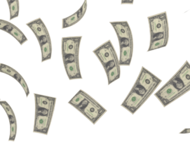 Falling Money No Background Clipart - Large Size Png Image - PikPng