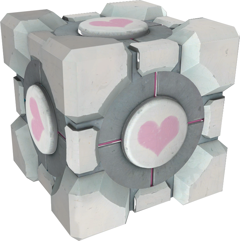 Companion Cube Png - Cubo De Compañia Portal Clipart - Large Size Png ...