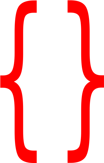 Small - Red Bracket Clipart - Large Size Png Image - PikPng