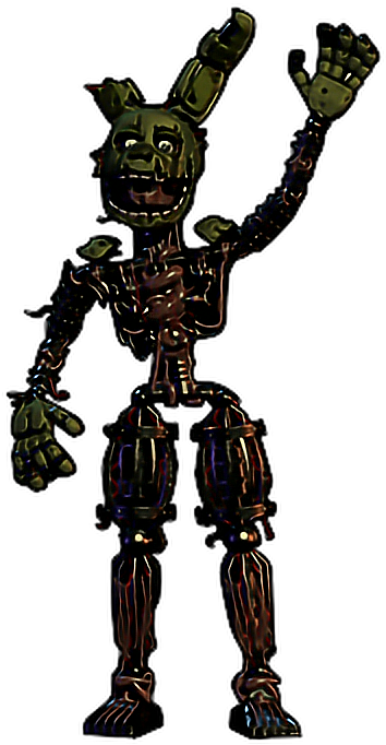 #springtrap - Fnaf 3 Springtrap Endoskeleton Clipart - Large Size Png ...