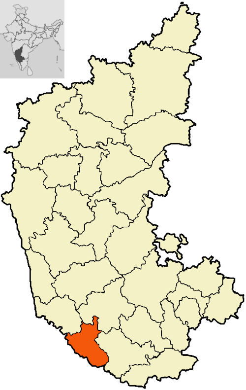 Download Coorg Map In Karnataka Clipart Png Download - PikPng