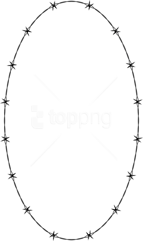 Download Barbwire Clipart Png Photo - Barbed Wire Oval Transparent Png ...