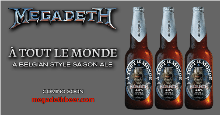 Megadeth A Tout Le Monde Beer - À Tout Le Monde Beer Clipart - Large ...
