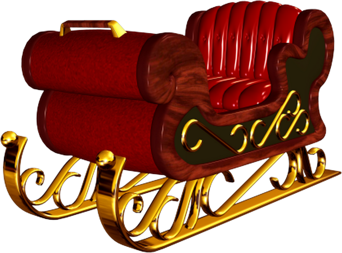 Santa Sleigh Transparent Png Clipart - Large Size Png Image - PikPng