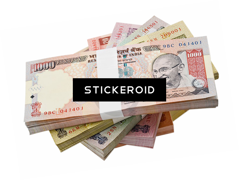 Indian Rupee Banknote - Indian Rupees Bundle Png Clipart - Large Size ...