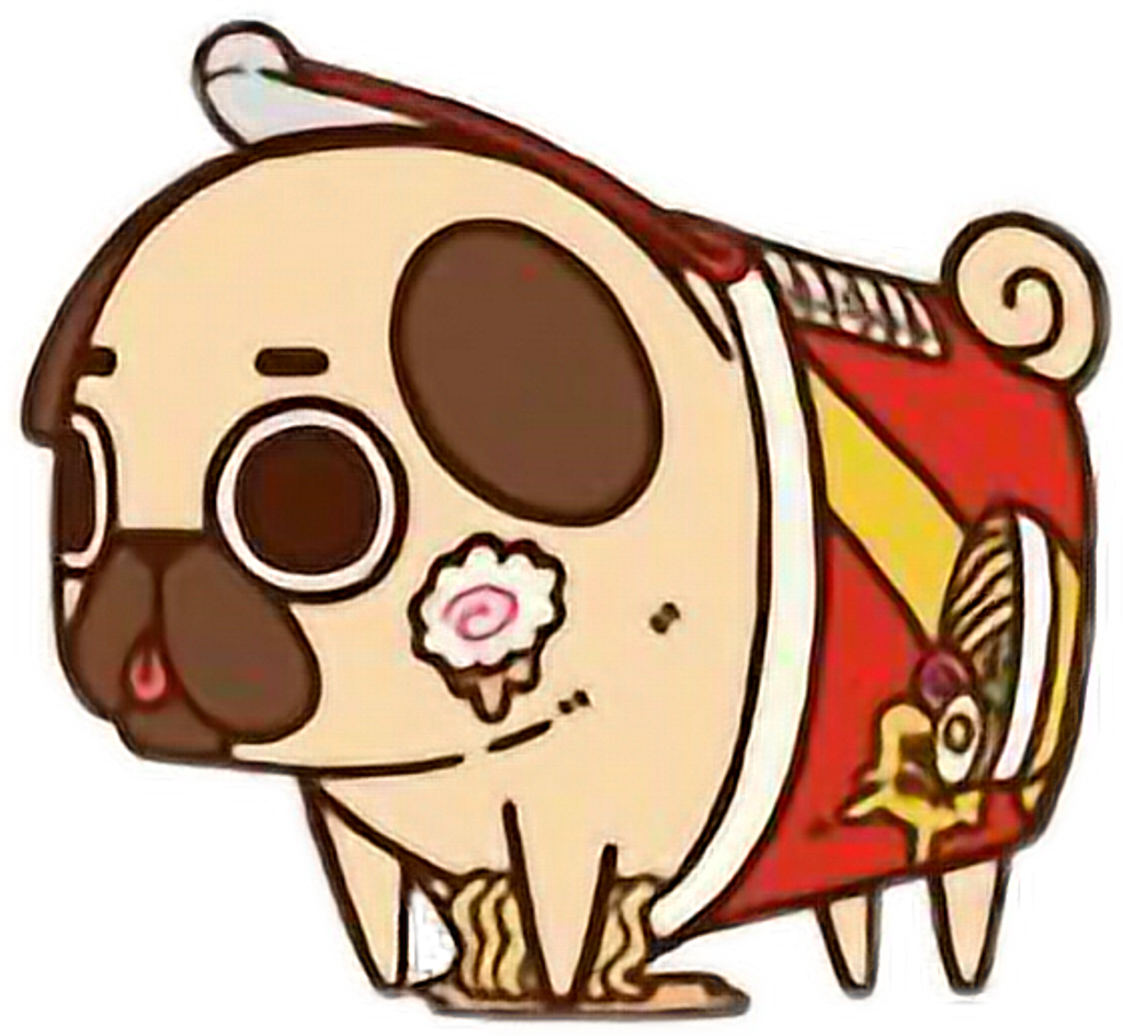 Cute Kawaii Pug Chibi - Puglie Pug Clipart - Large Size Png Image - PikPng