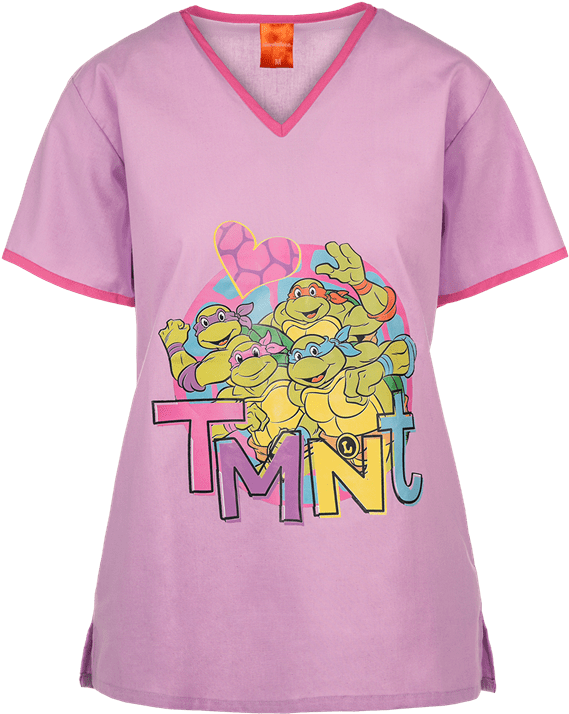 Ap555tmn - Ninja Turtle Scrub Top Clipart - Large Size Png Image - PikPng