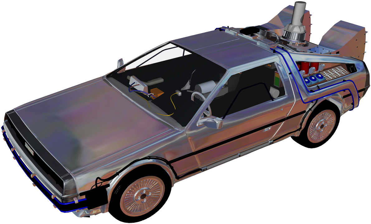 Delorean - Delorean Dmc-12 Clipart - Large Size Png Image - PikPng