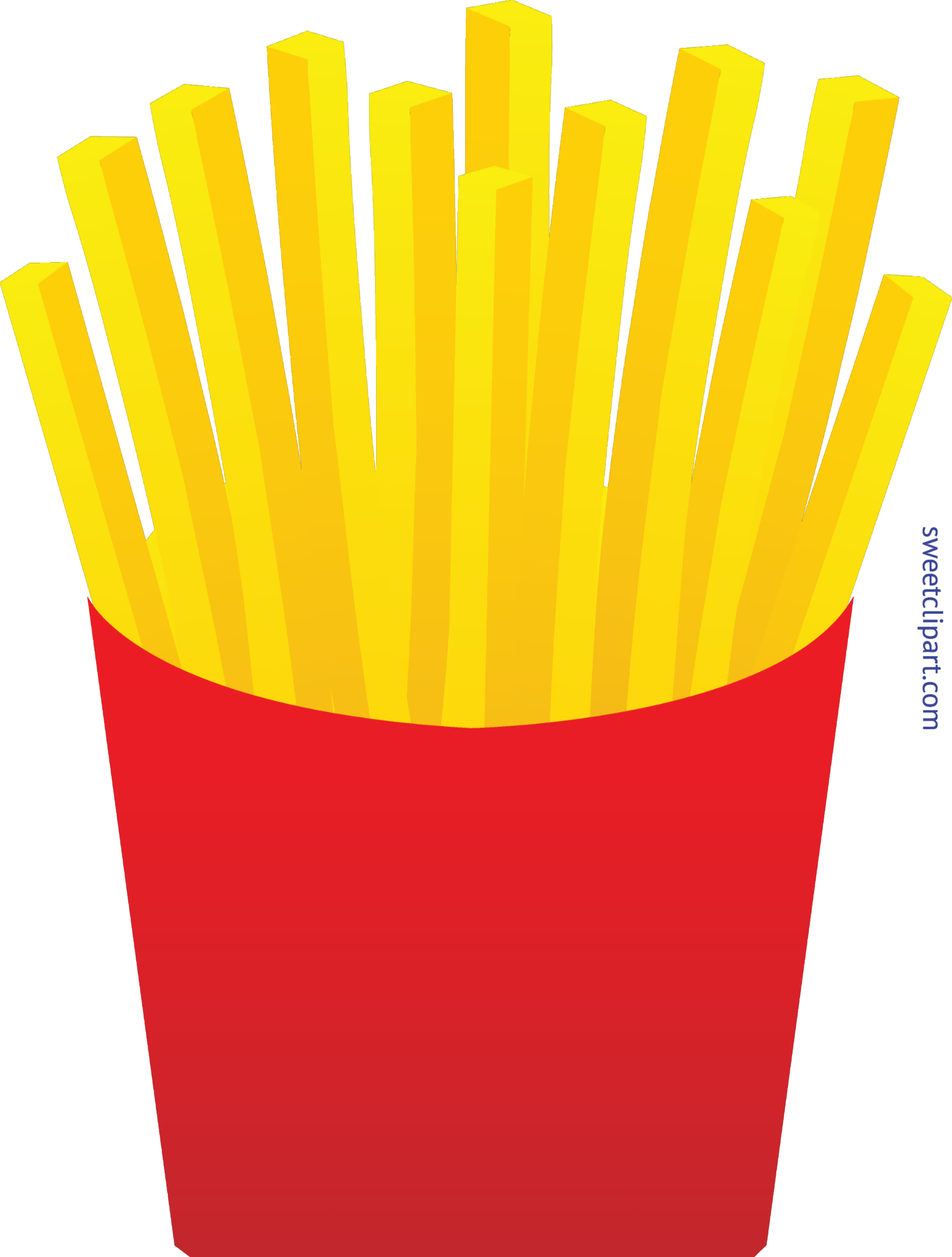 French Fries Clip Art - Fries Clipart - Png Download - Large Size Png ...