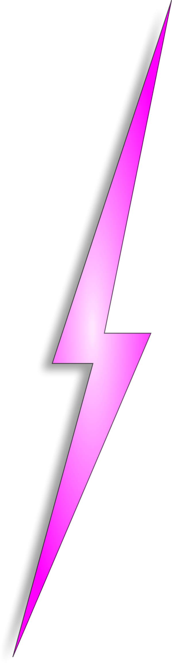 Lightning Bolt Pink - Blue Lightning Bolt Clipart - Png Download ...