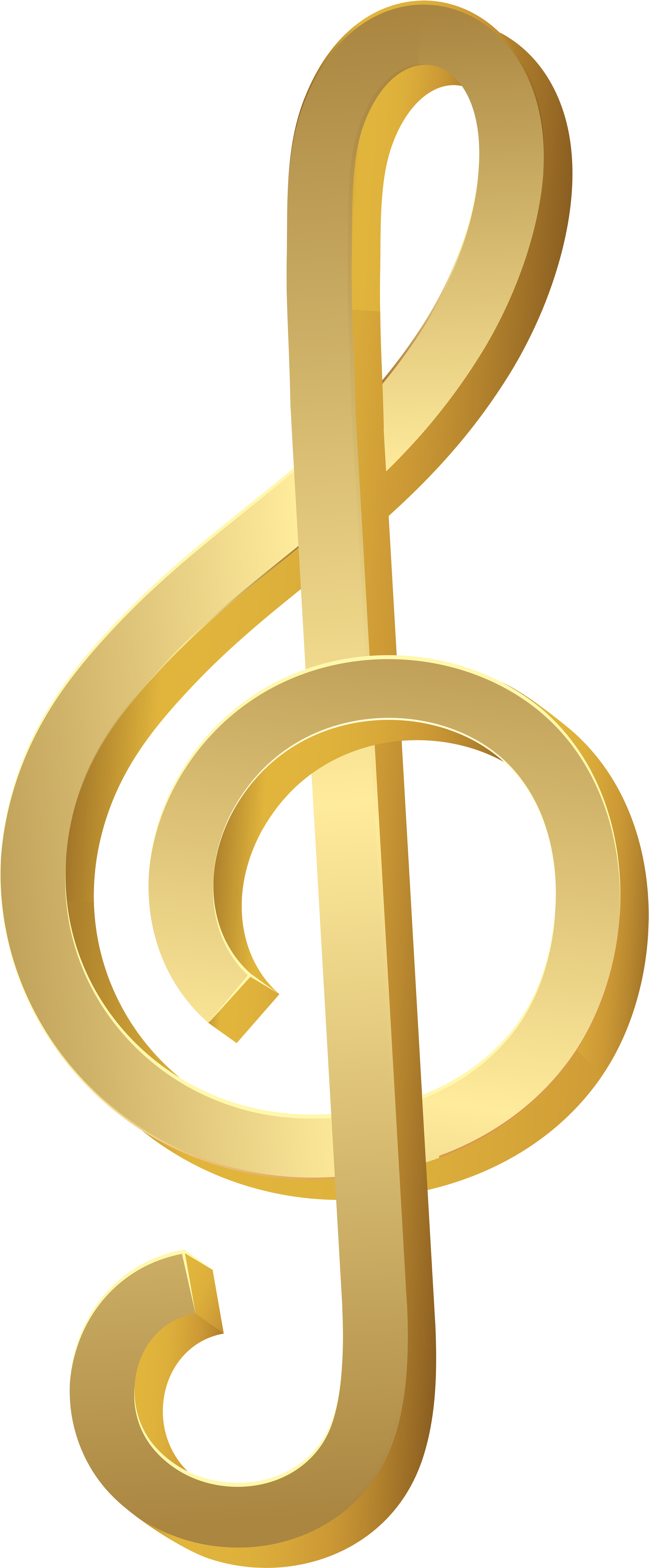 Treble Clef Gold Png Clip Art Image - Gold Treble Clef Png Transparent ...
