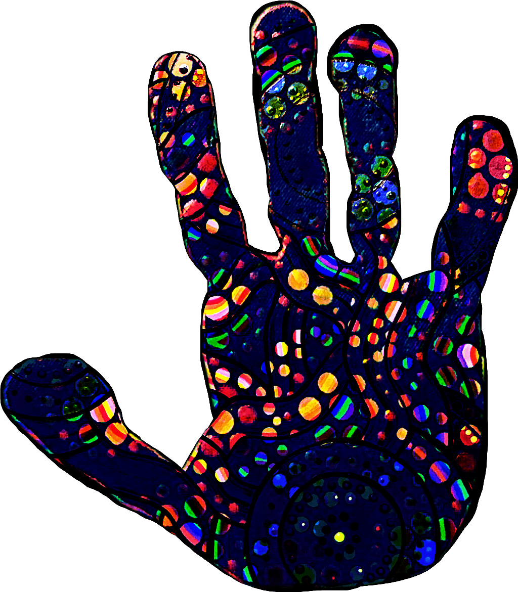 Handprint Transparent Rainbow Clipart - Large Size Png Image - PikPng