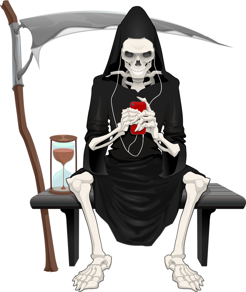 Death Png - Death Sitting On A Chair Clipart - Large Size Png Image ...